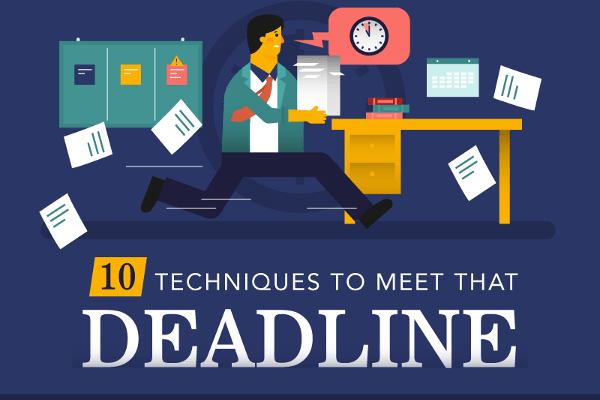 [Infographic] 10 Tips To Stop You From Missing That Deadline - Hppy