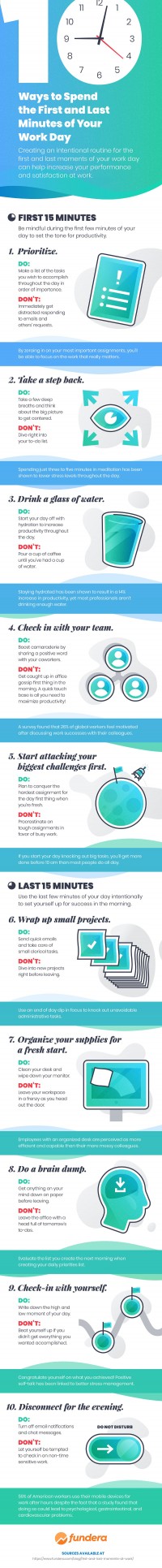 [Infographic] How To Start And End Your Workday - Hppy