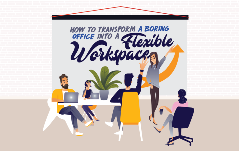 How to Transform a Boring Office into a Flexible Workspace - Hppy
